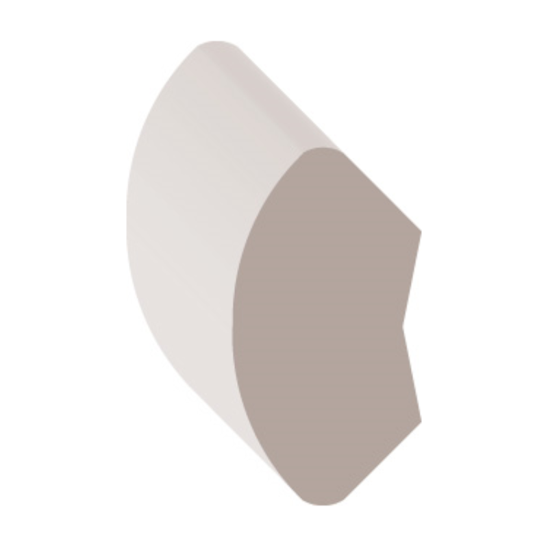 Alexandria Moulding PVC Quarter Round 5/8" x 5/8" x 8' in White PVC ...